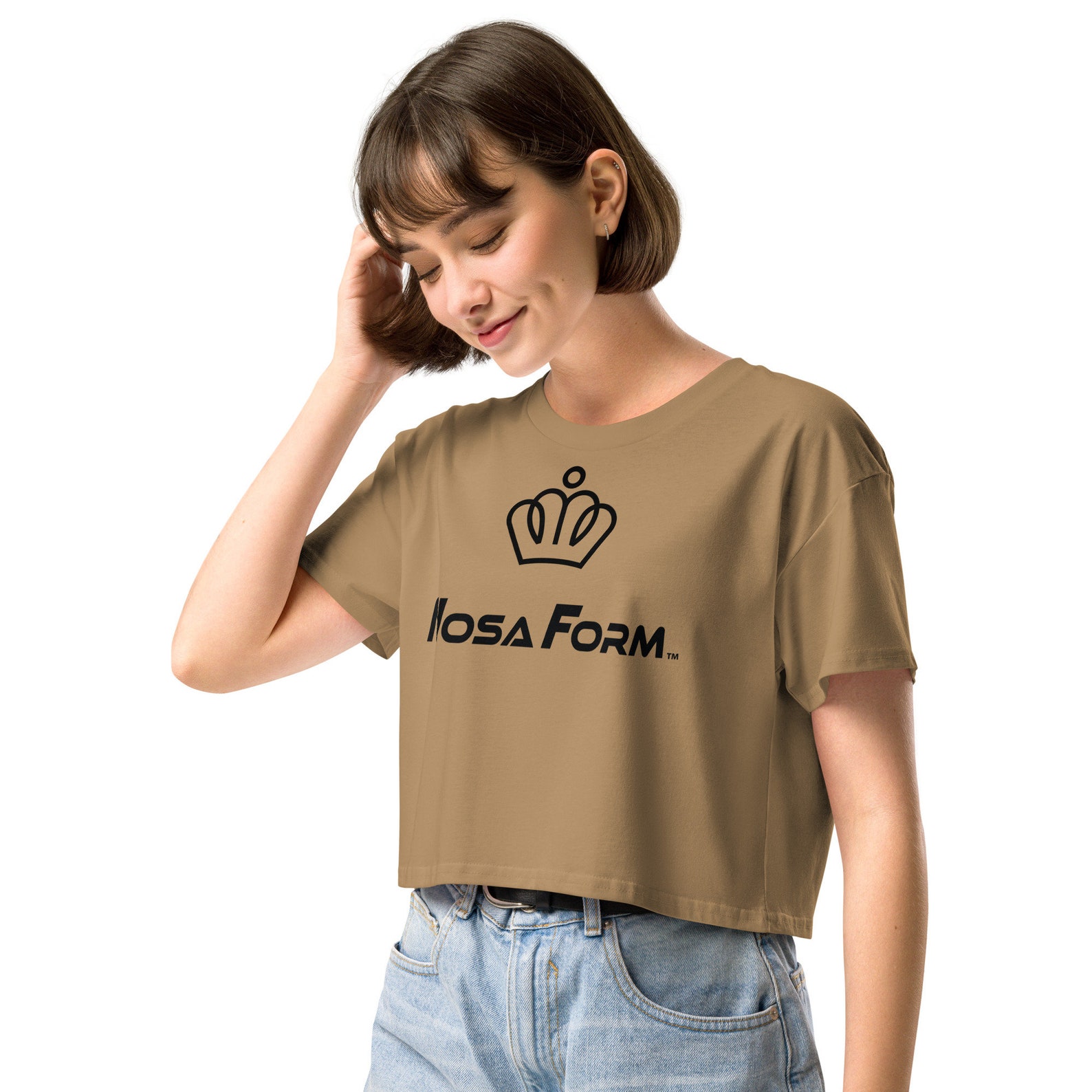 Crown and Nosa Form Logo Womens Crop Top - Etsy