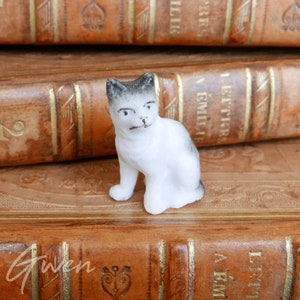 Antique German Bisque Miniature Cat Figurine Hertwig Kitten - Etsy