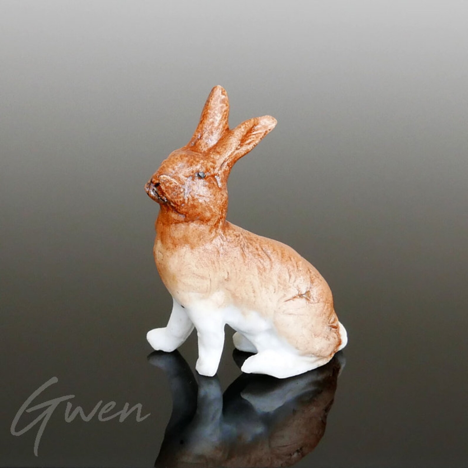 Antique German Bisque Miniature Easter Rabbit Figurine - Etsy