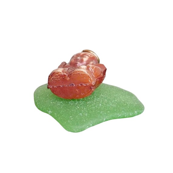 Antique Art Deco Lucky Charm, Little Celluloid Buddha… - Gem