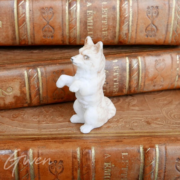 Antique Bisque Dog Figurine - Etsy