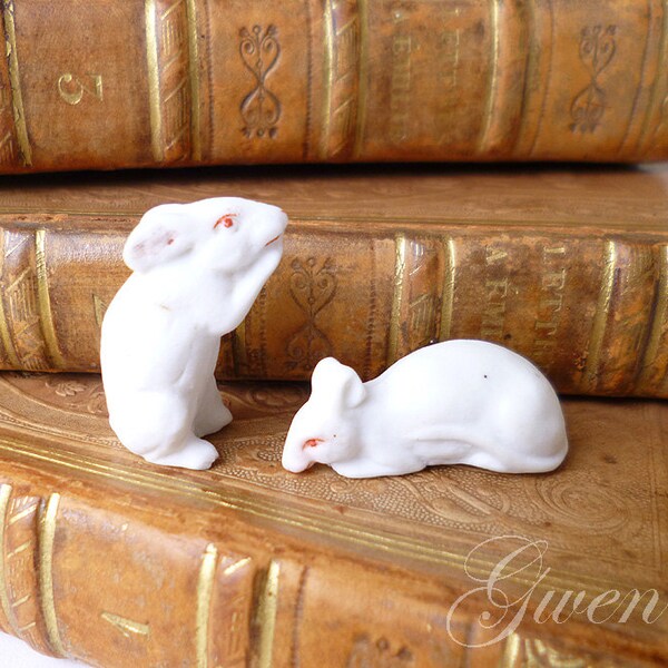 Porcelain Mouse Figurine Germany - Etsy