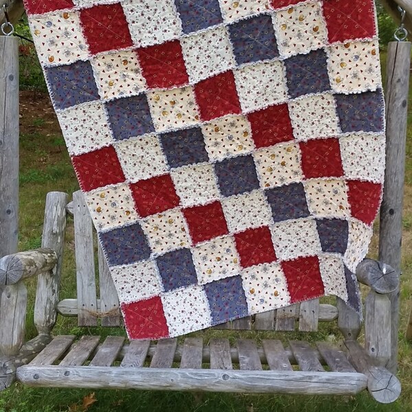 Red White Blue Quilt - Etsy
