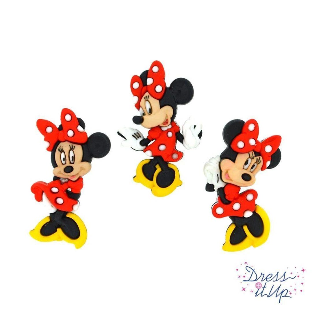 MINNIE MOUSE BUTTONS - Etsy