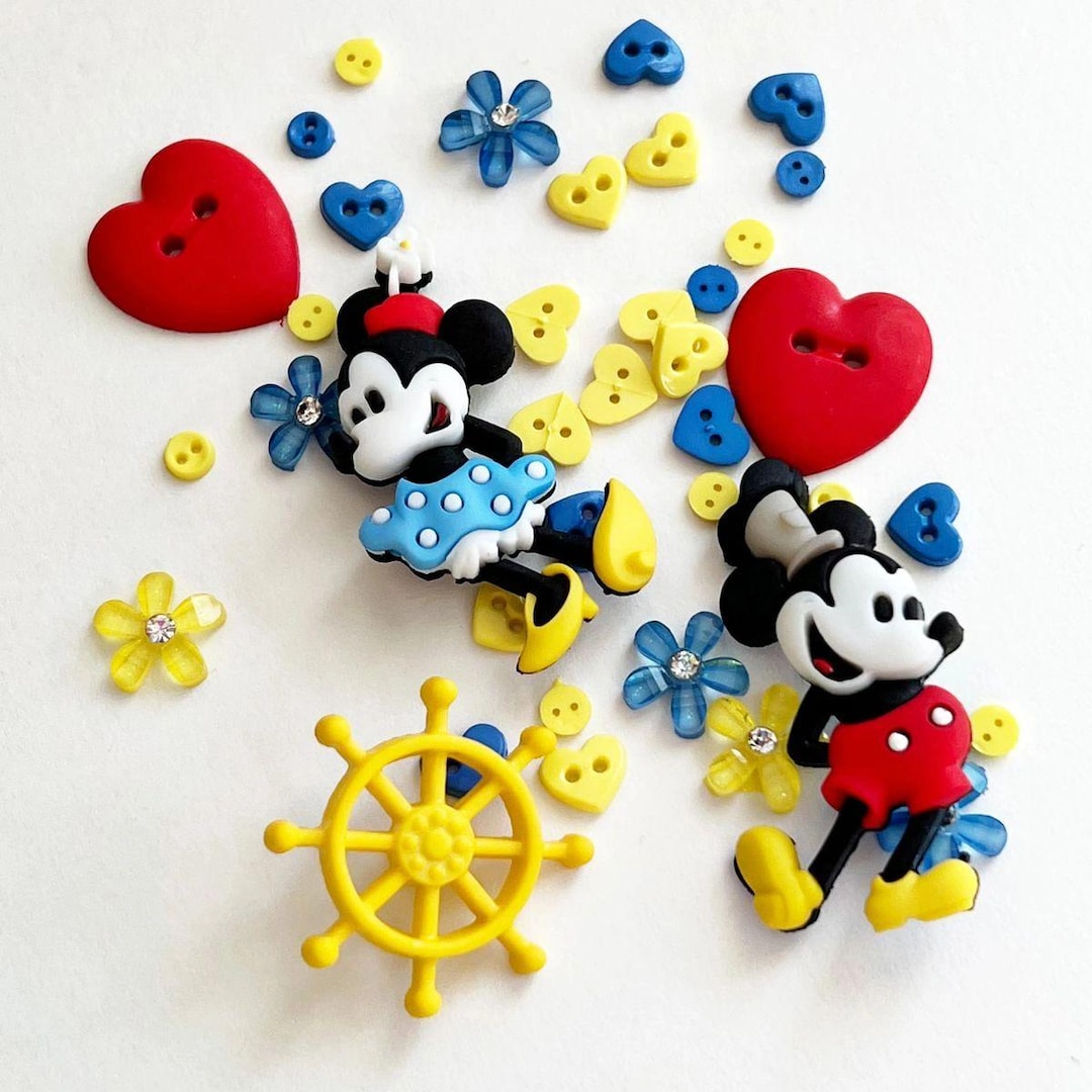 DISNEY STEAMBOAT MICKEY Buttons - Etsy