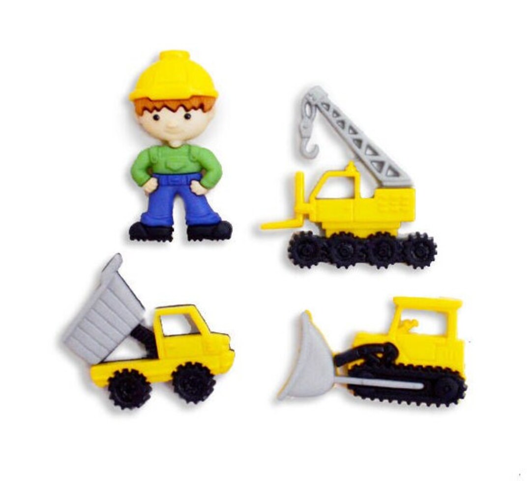 CONSTRUCTION WORKER BUTTONS - Etsy