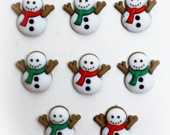 Snowman Buttons - Etsy