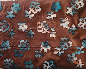 BATIK FABRIC - BROWN - 2.19 Yards/pre Cut - Etsy