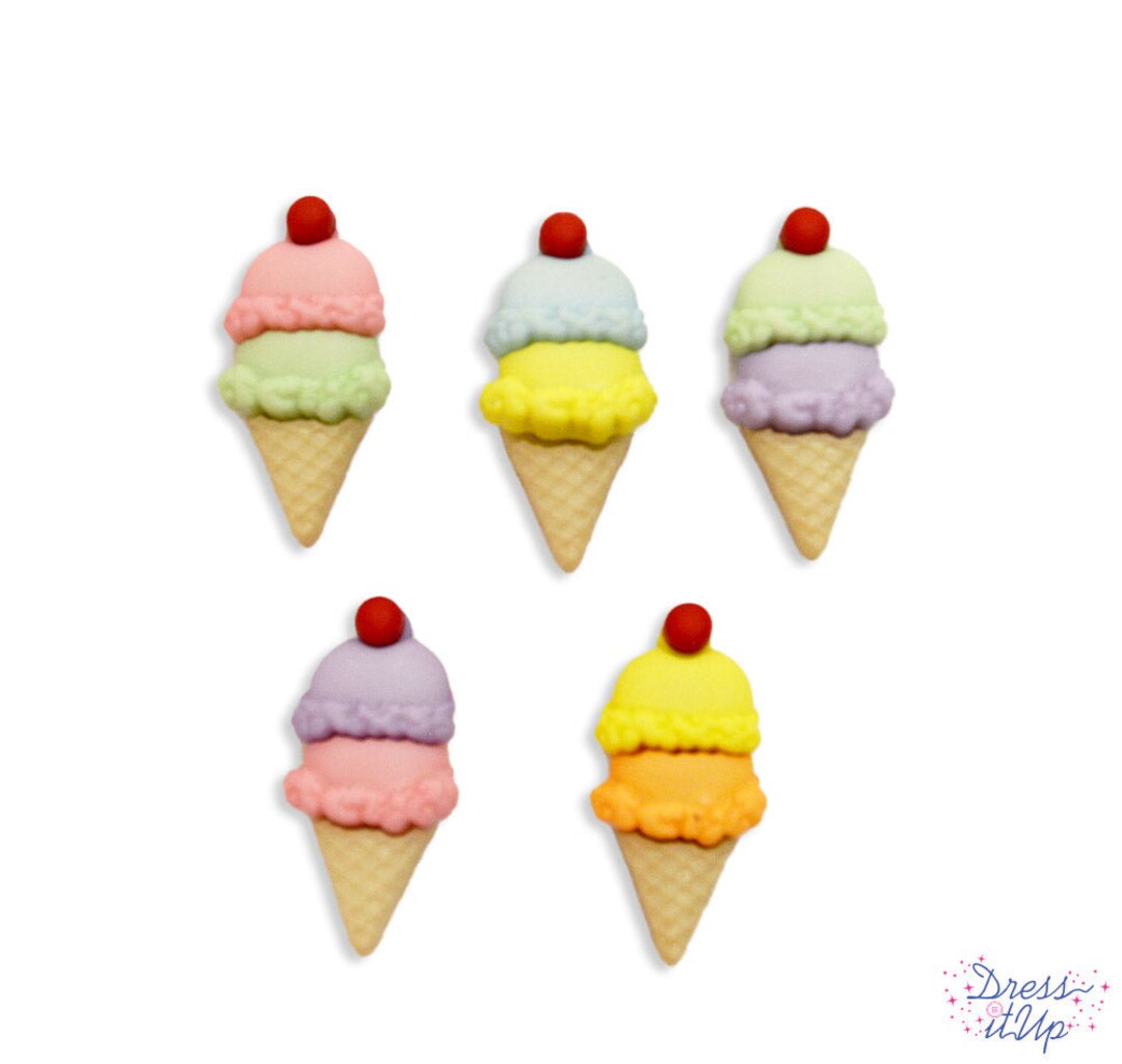 ICE CREAM CONE Buttons - Etsy