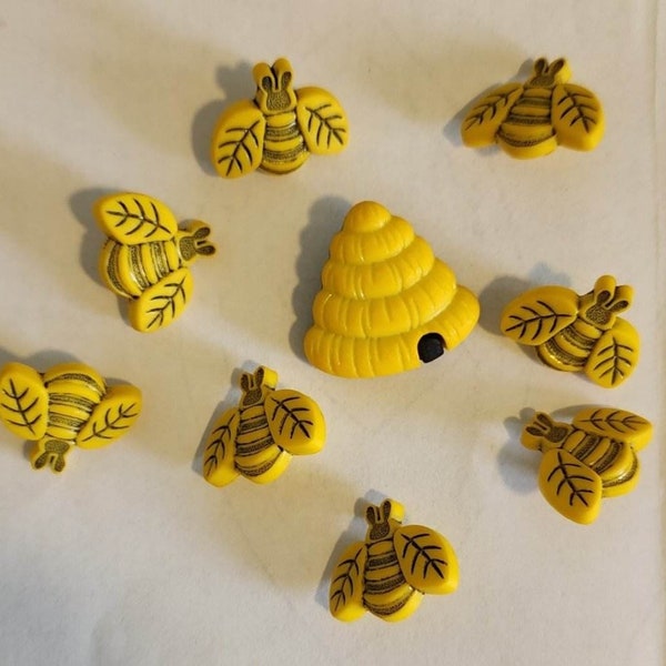 Bee Buttons - Etsy