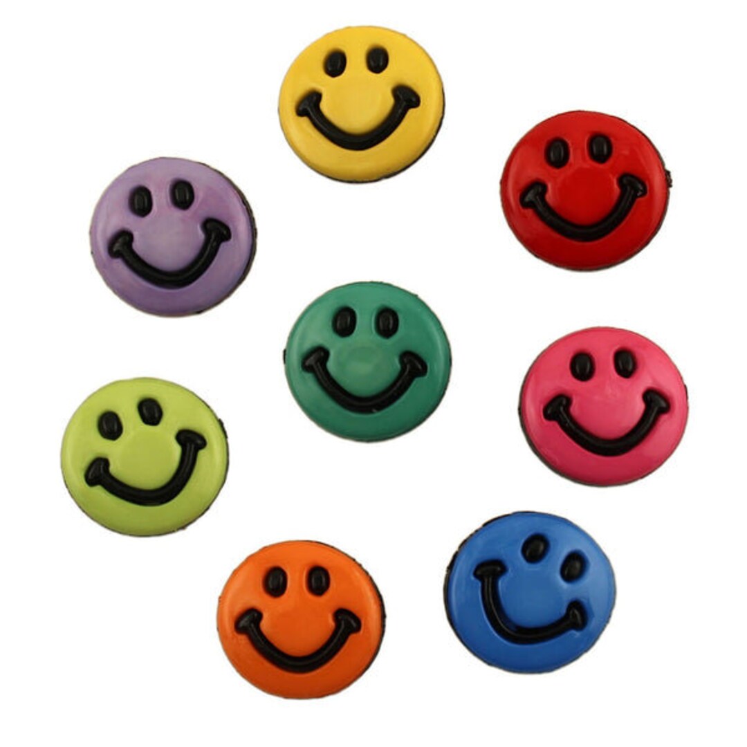 SMILEY FACE BUTTONS - Etsy