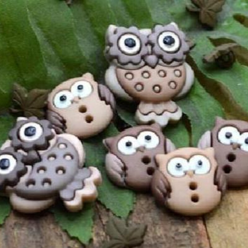 Owl Buttons - Etsy