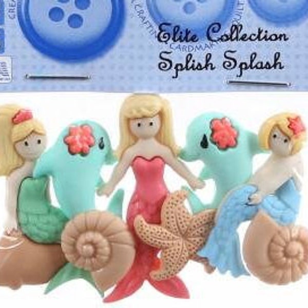 Mermaid Buttons - Etsy