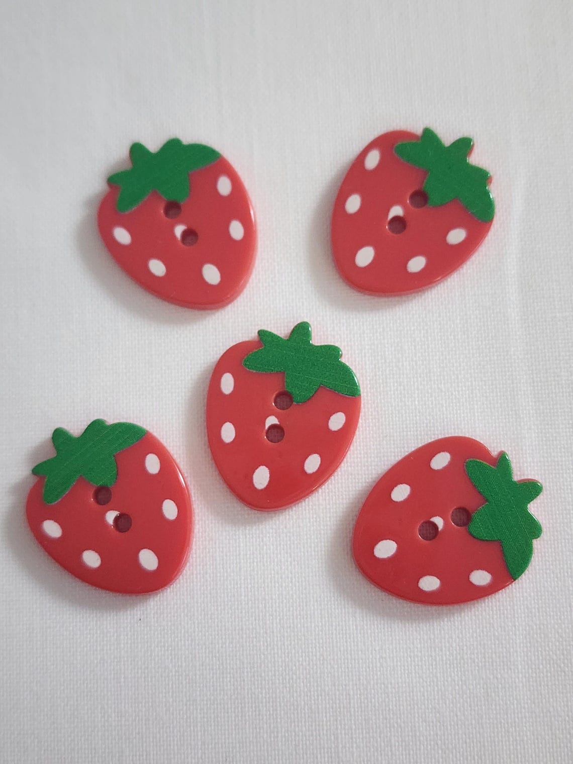STRAWBERRY BUTTONS - Etsy