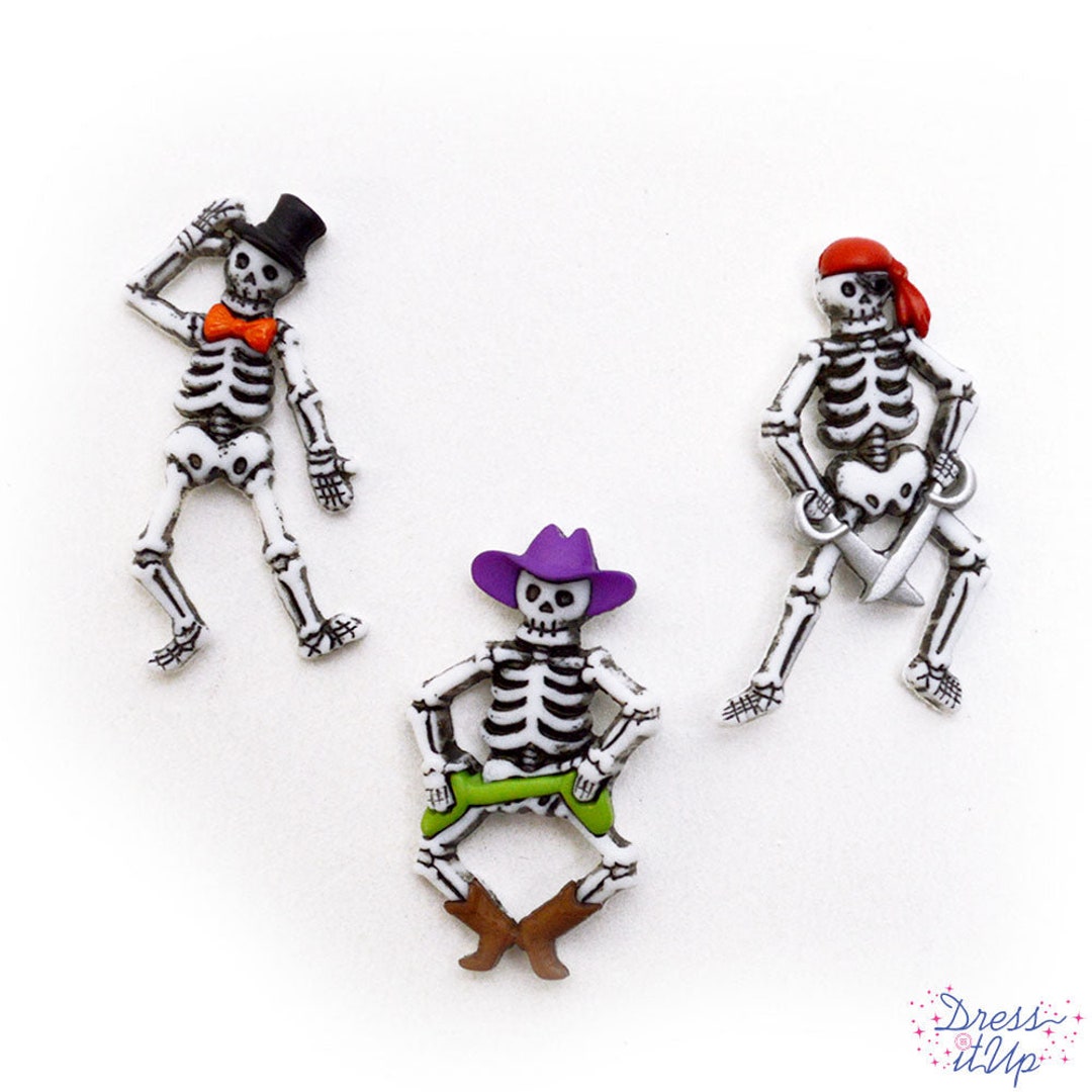 SKELETON BUTTONS - Etsy