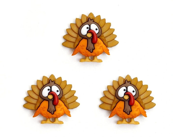 Pilgrims and Indians Button Collection Thanksgiving Set of 4 Shank Back ...