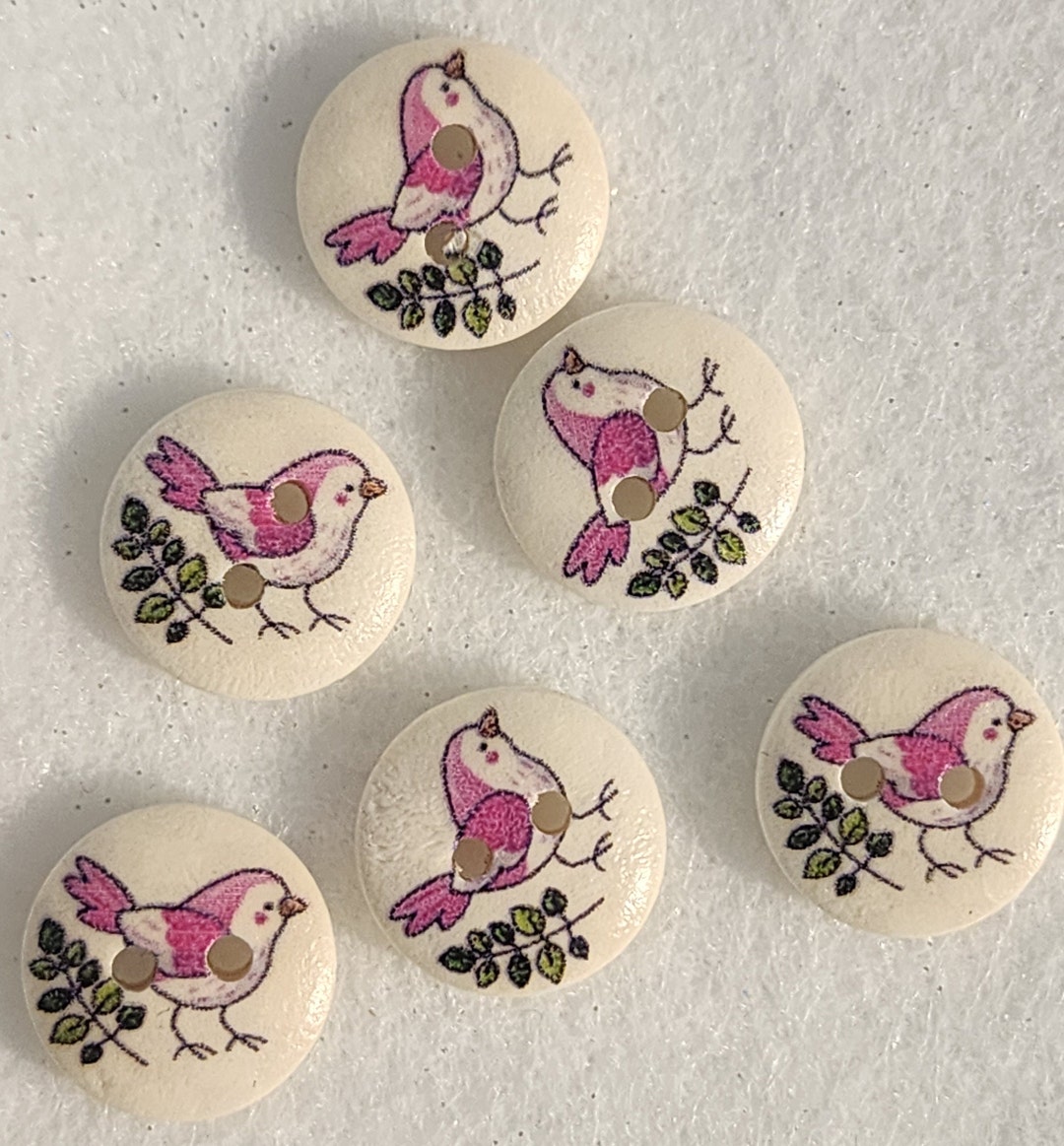 BIRD BUTTONS - Etsy