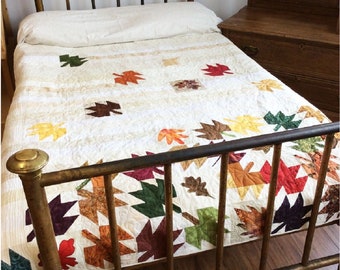 Falling Leaves PDF Quilt Pattern - Etsy