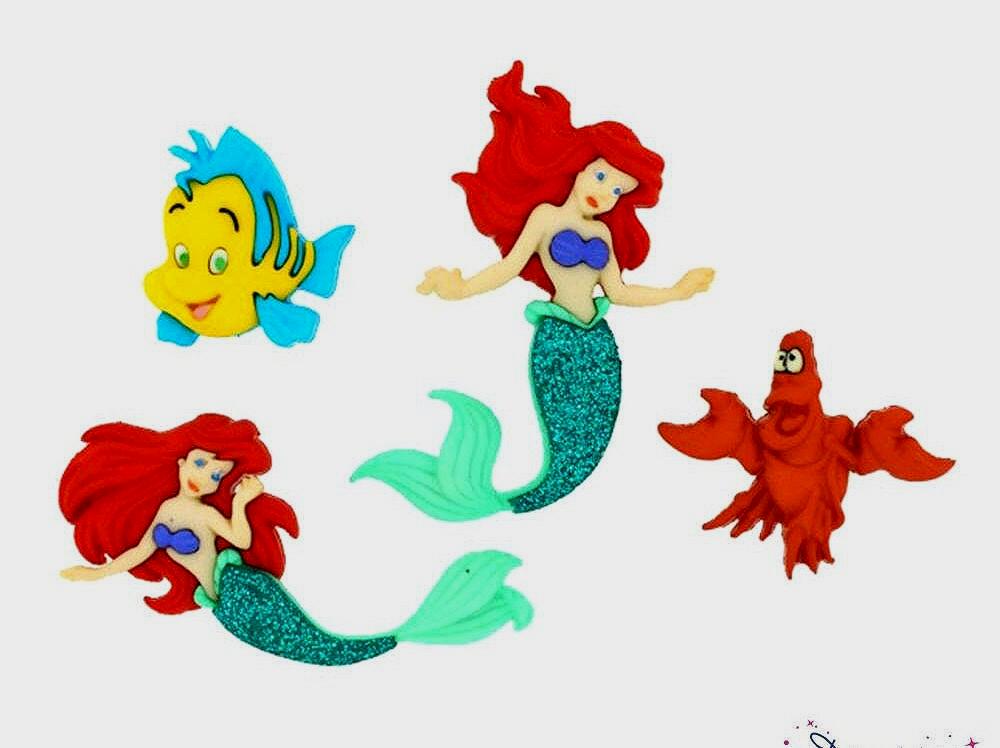 LITTLE MERMAID BUTTONS - Etsy