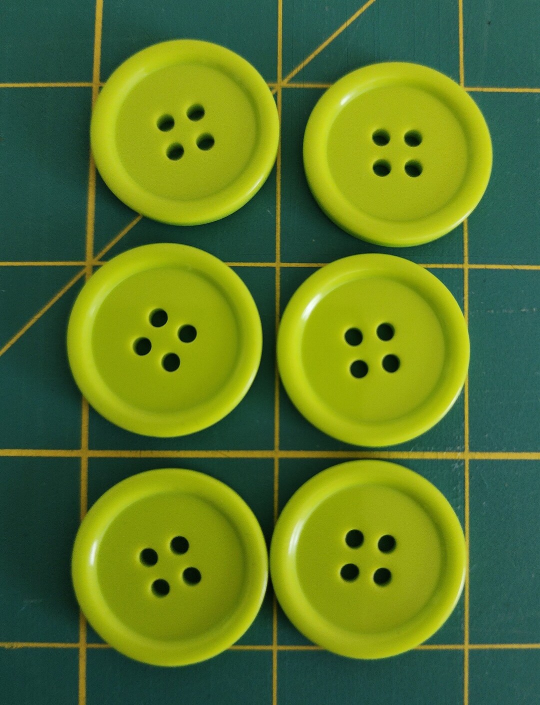 LIME GREEN ROUND Buttons - Etsy