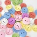 Mixed Color Wood Buttons - Etsy