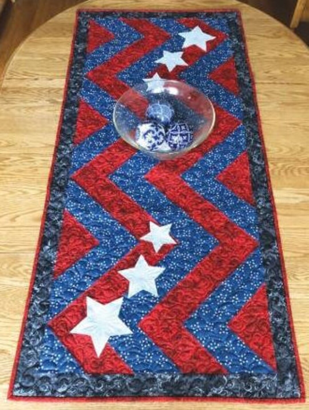 STARS AND STRIPES Table Runner Pattern - Cut Loose Press - Etsy