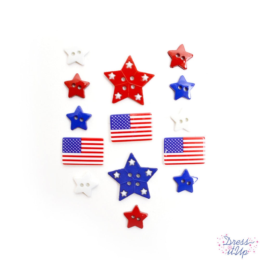 PATRIOTIC BUTTONS - Etsy