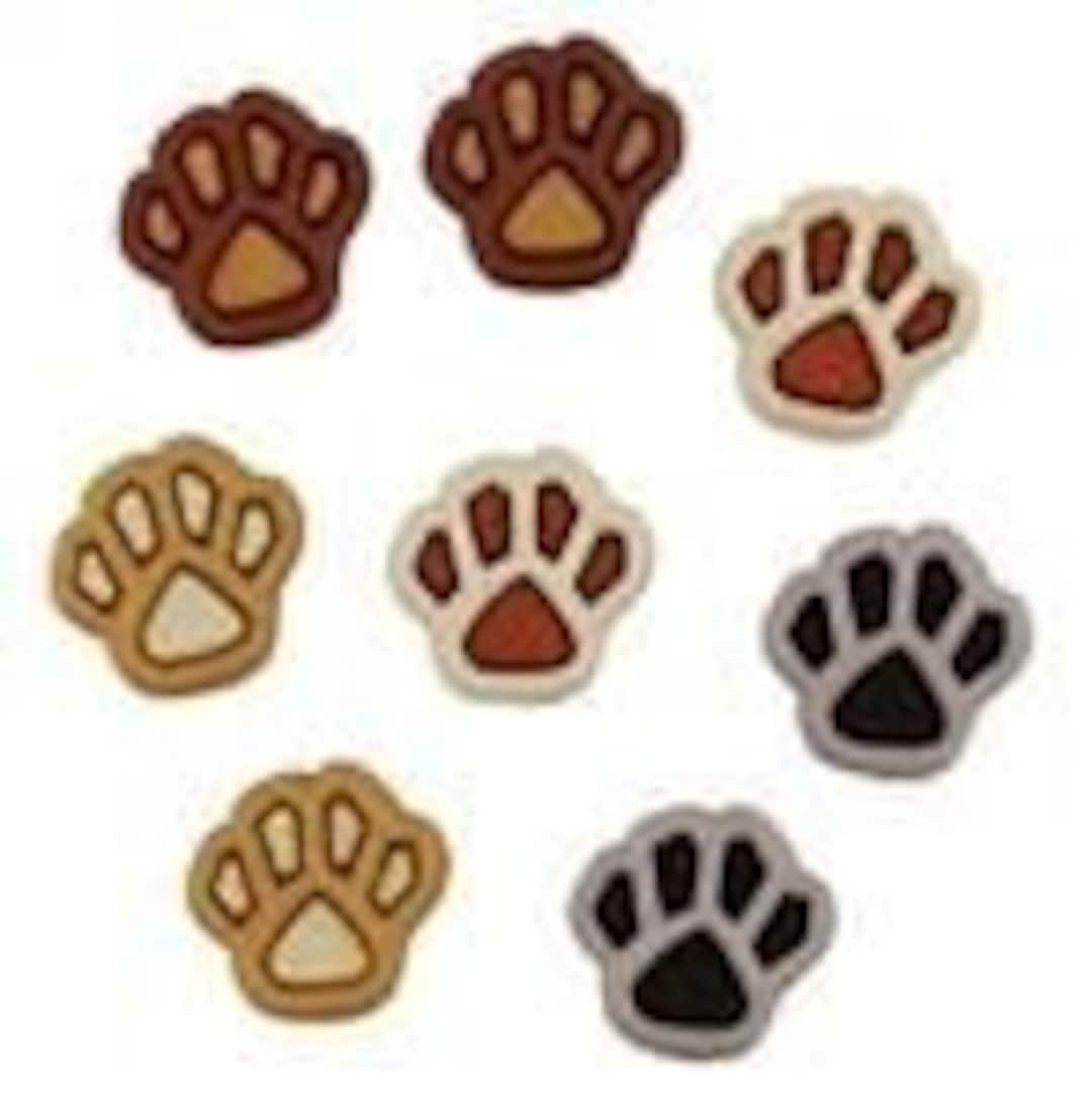 PAW PRINT BUTTONS - Large - Etsy