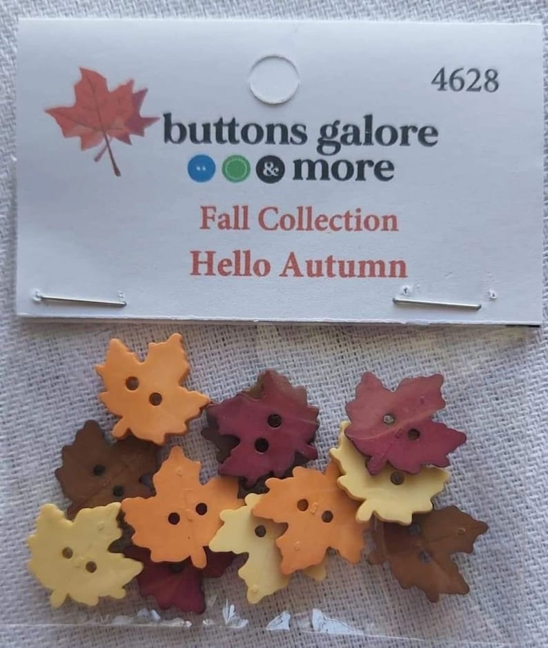 AUTUMN LEAVES BUTTONS - Etsy