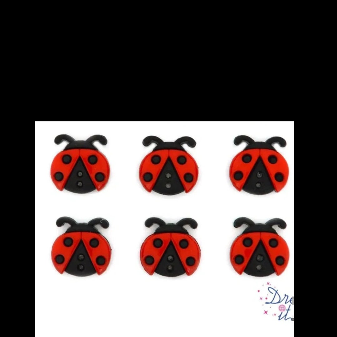 LADYBUG Buttons - Etsy