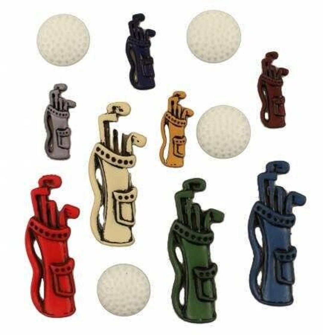 GOLF COLLECTION BUTTON Pack - Etsy