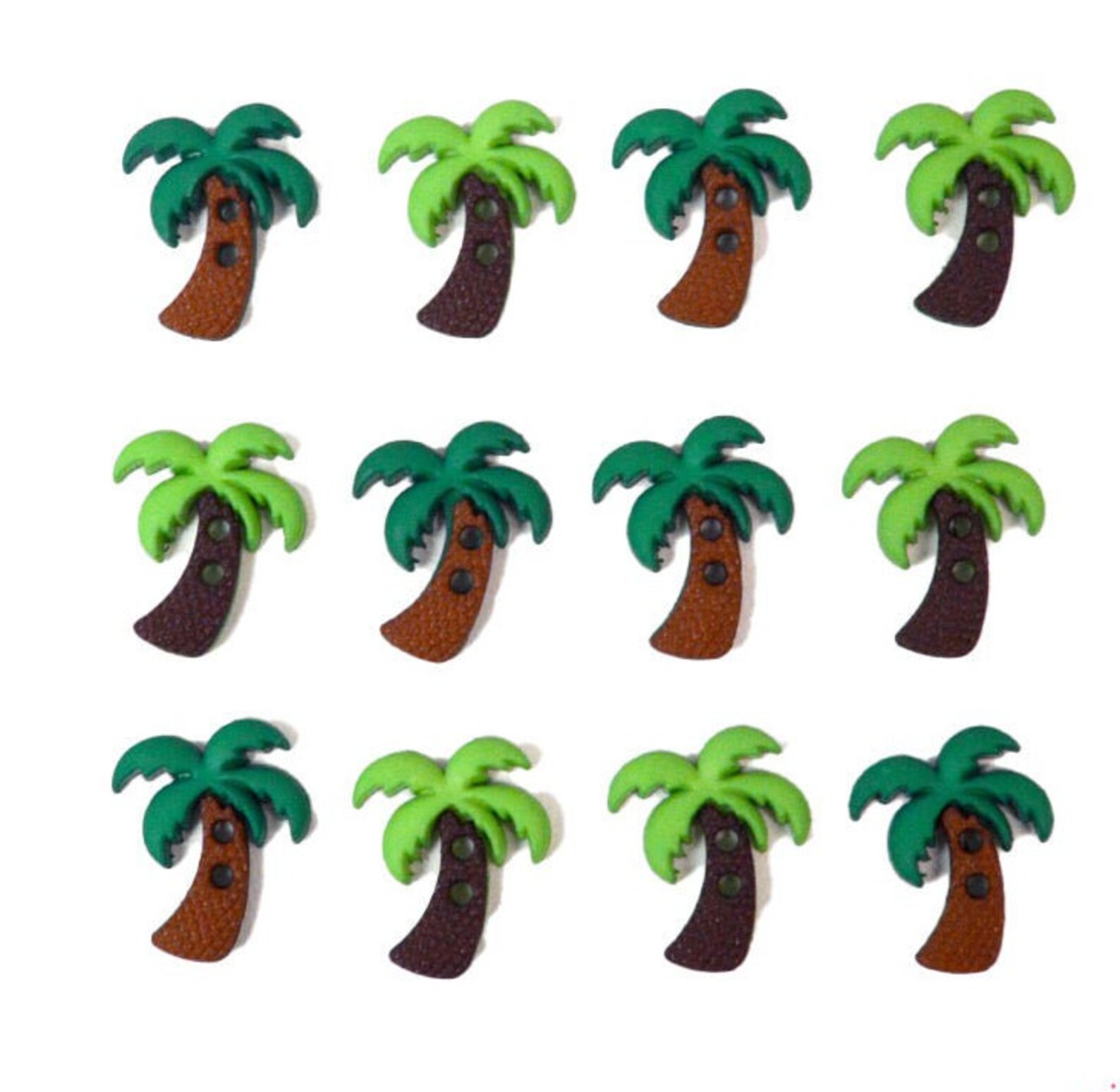 Sew Cute PALM TREE Buttons - Etsy