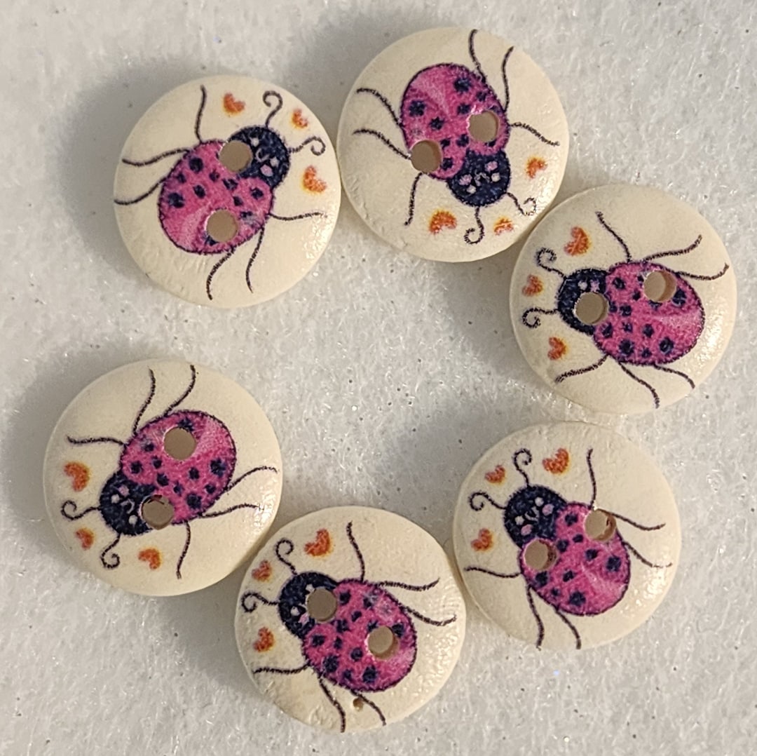 LADYBUG BUTTONS - Etsy