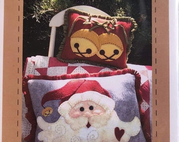 JINGLE BELL SANTA Pillow Pattern - Etsy