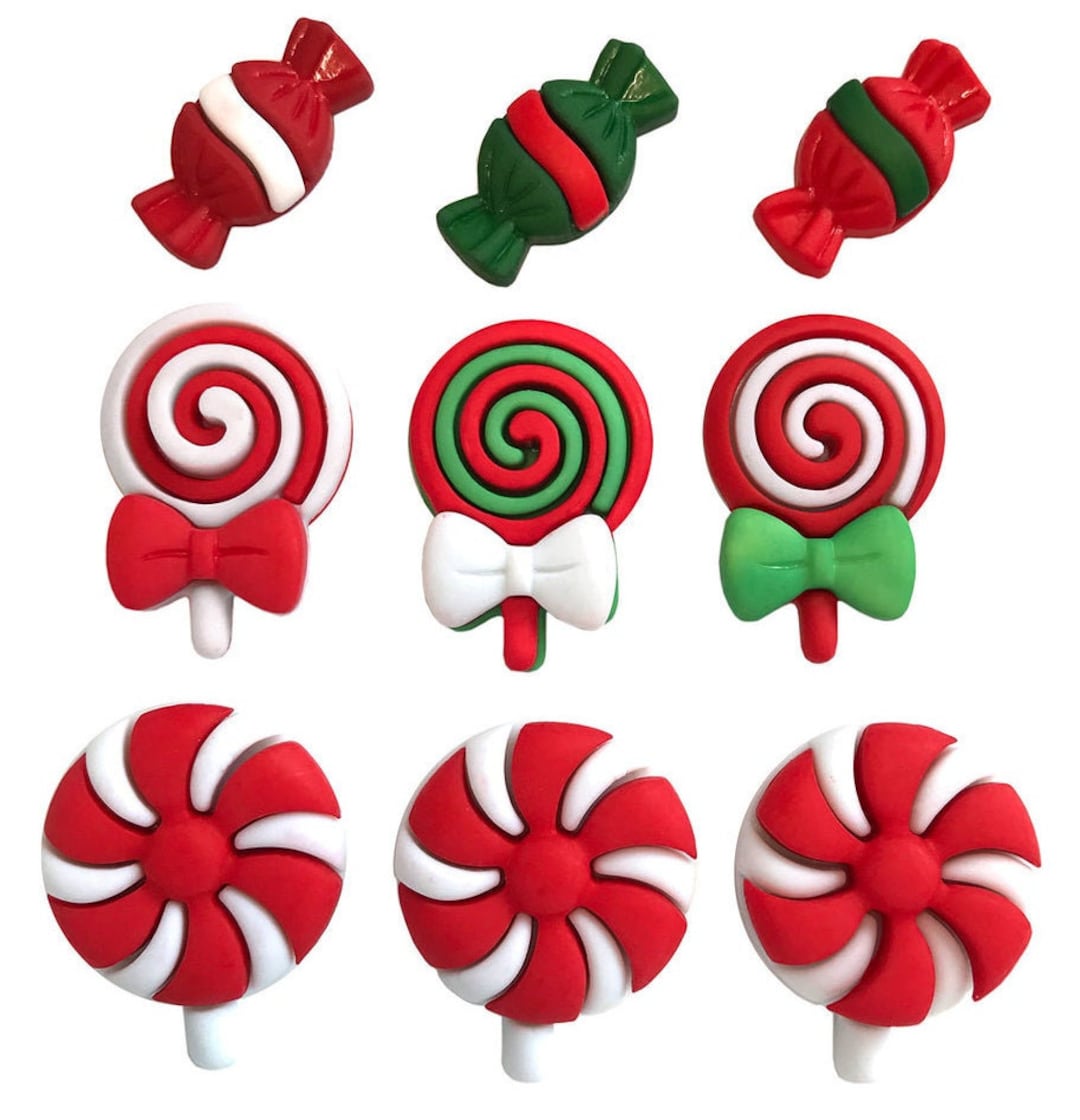 CHRISTMAS CANDY BUTTONS - Etsy