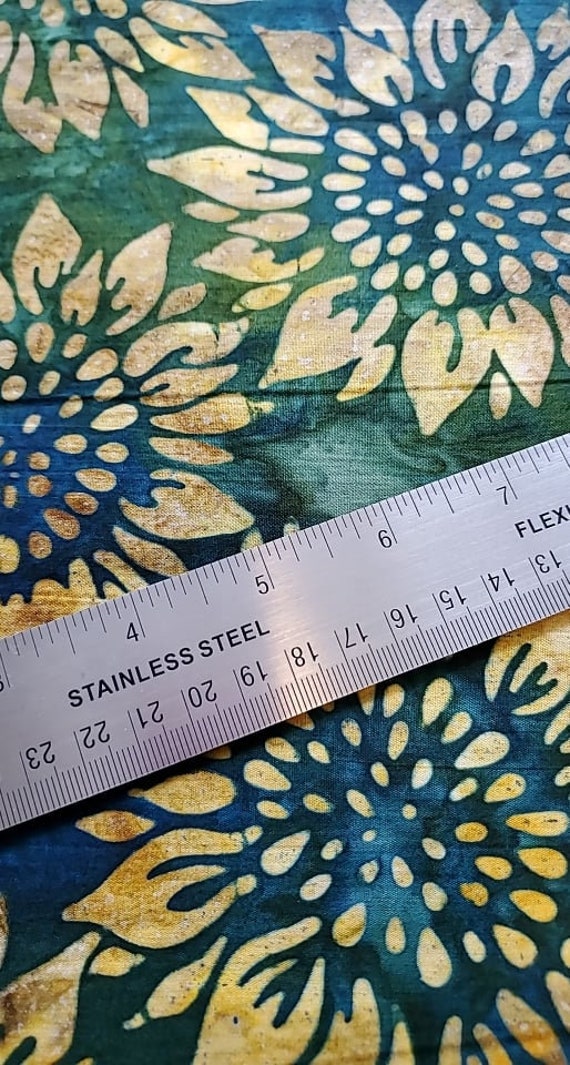 Materials Rug Making Dark Green and Blue SUNFLOWER BATIK etna.com.pe