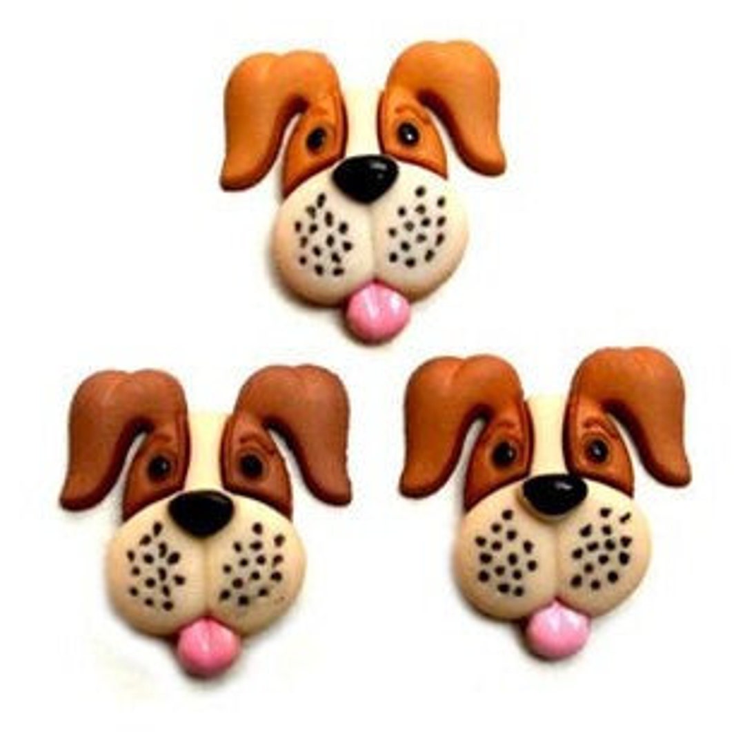 DOG FACE BUTTONS - Etsy