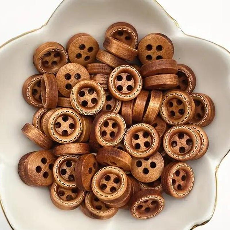 Wood Buttons - Etsy