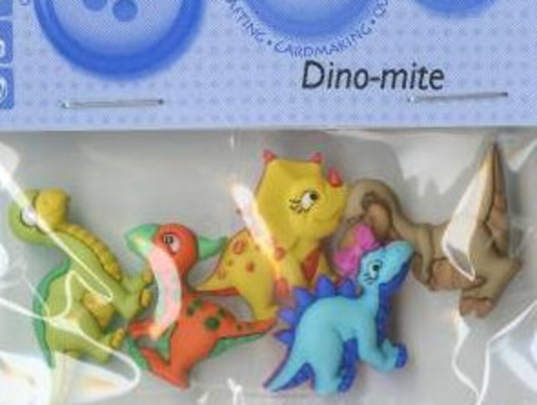 DINOSAUR BUTTONS - Etsy