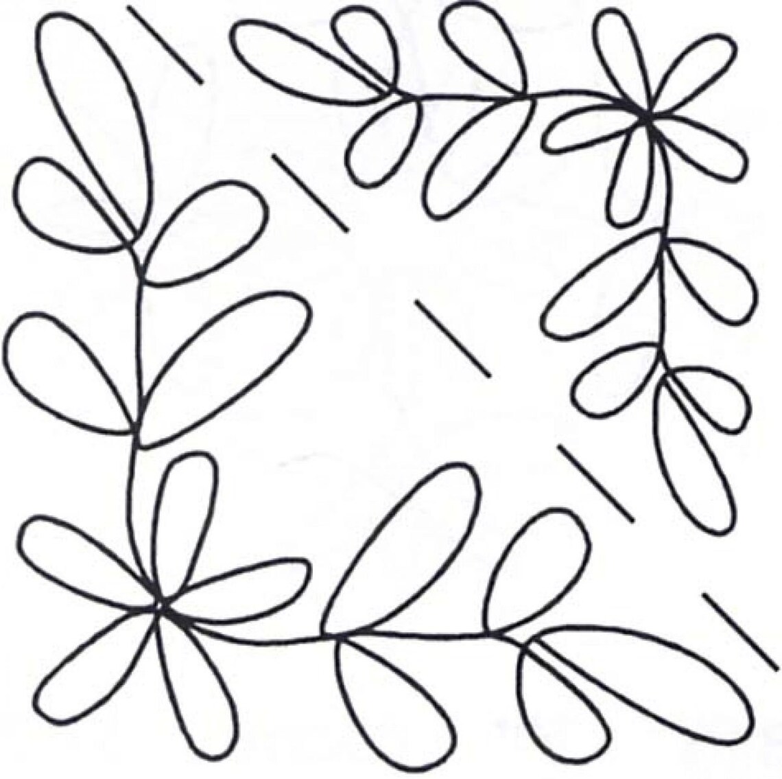 QUILT STENCIL CORNER Swirl - Etsy