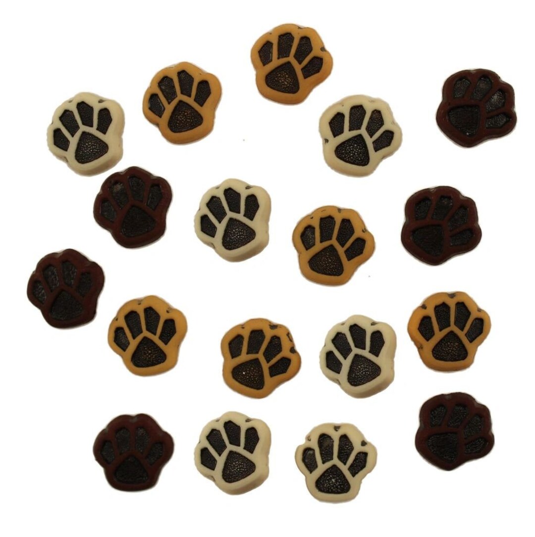 PAW PRINT BUTTONS - Small - Etsy