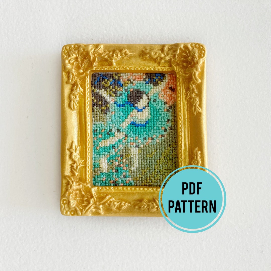 Dancer in Green Cross-stitch Pattern, Mini Art, PDF Download, Edgar ...
