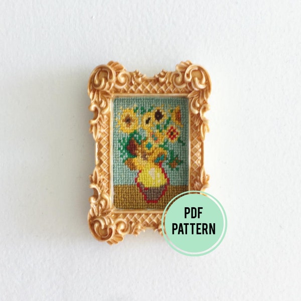 Mini Van Gogh Cross Stitch - Etsy