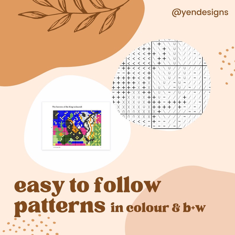 The Sorrows of the King Cross-stitch Pattern, Mini Art, PDF Download ...