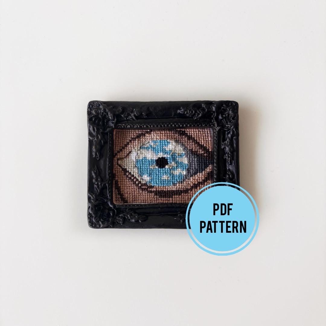 The False Mirror Cross-stitch Pattern, Mini Art, PDF Download, Rene ...