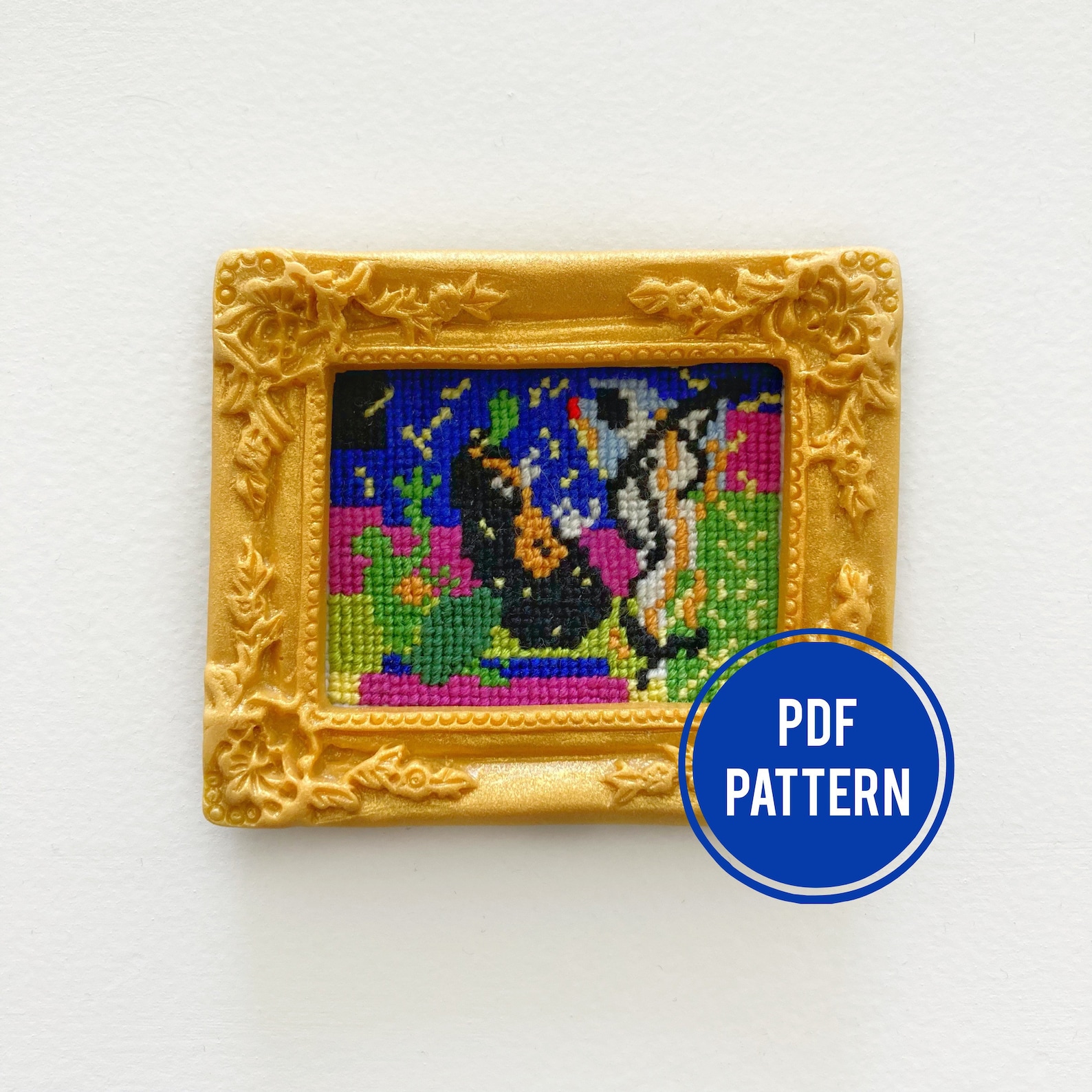 The Sorrows of the King Cross-stitch Pattern, Mini Art, PDF Download ...