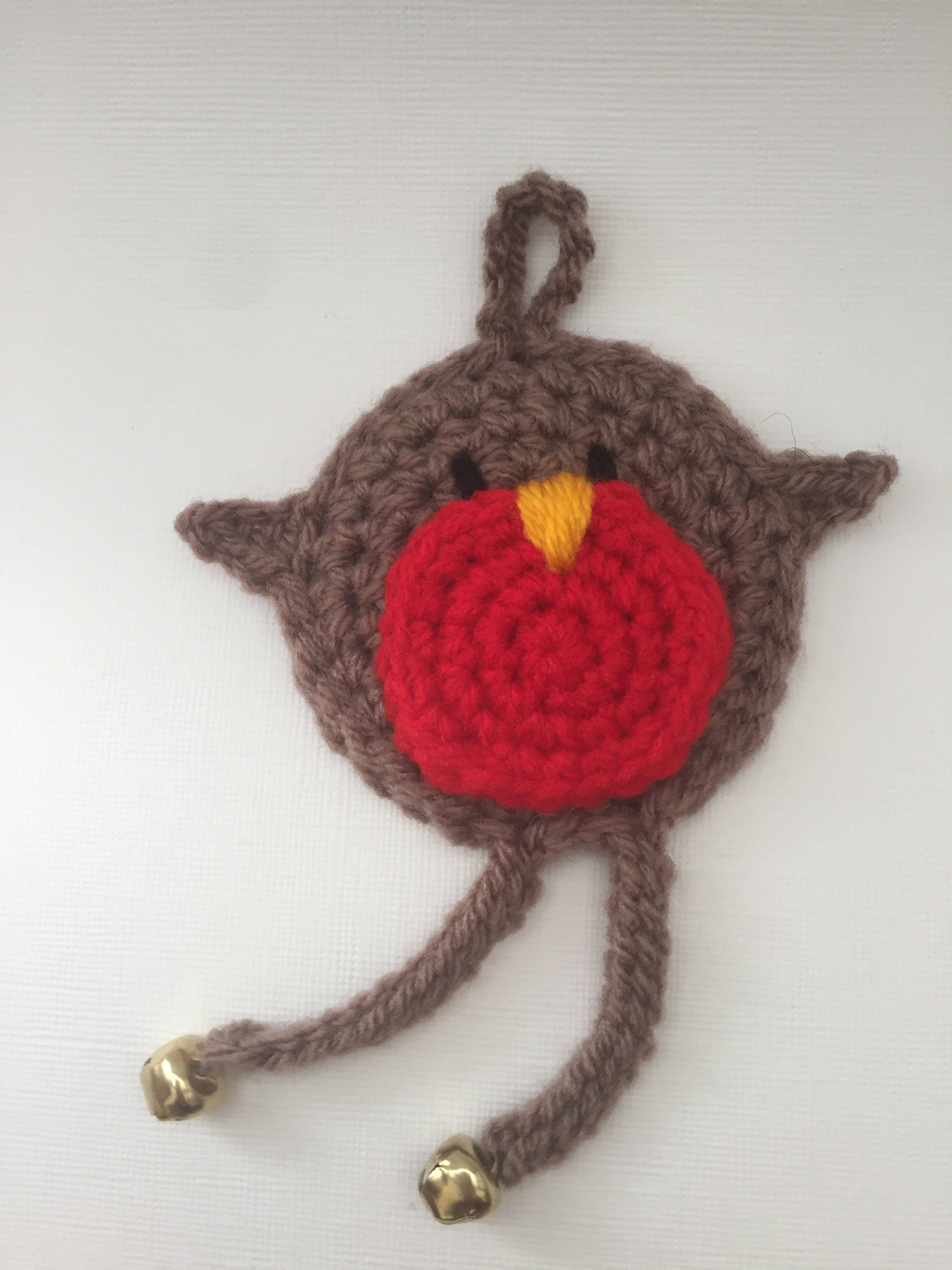 CROCHET PATTERN: Christmas Jingle Robin for Bunting, Garland, Tree or ...
