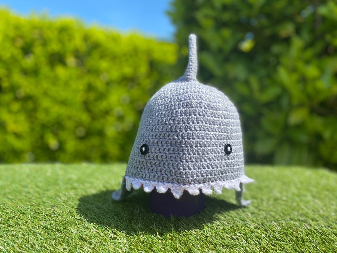 CROCHET PATTERN: Shark Hat in 3 Sizes. Baby, Child and Adult - Etsy