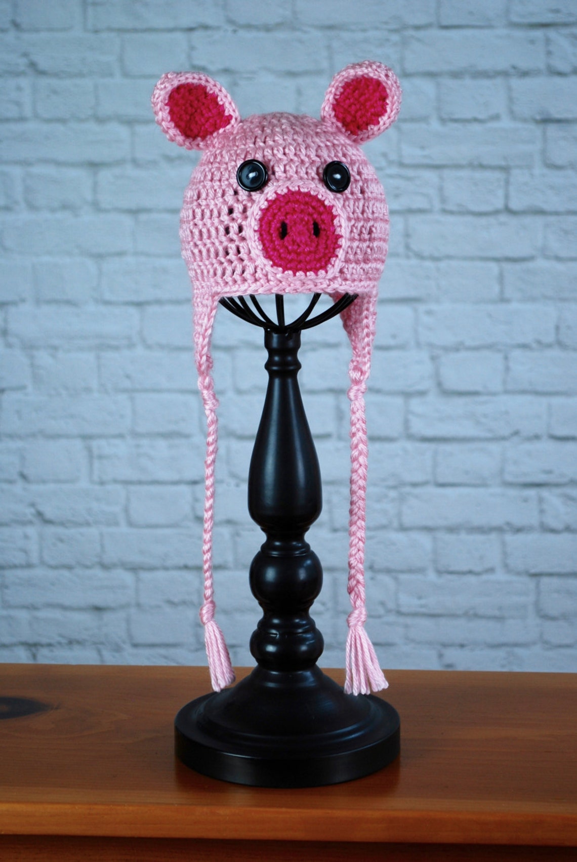 Pig Hat, Piglet Hat, Pig Hat Crochet, Pig Earflap Hat, Crochet Pig ...