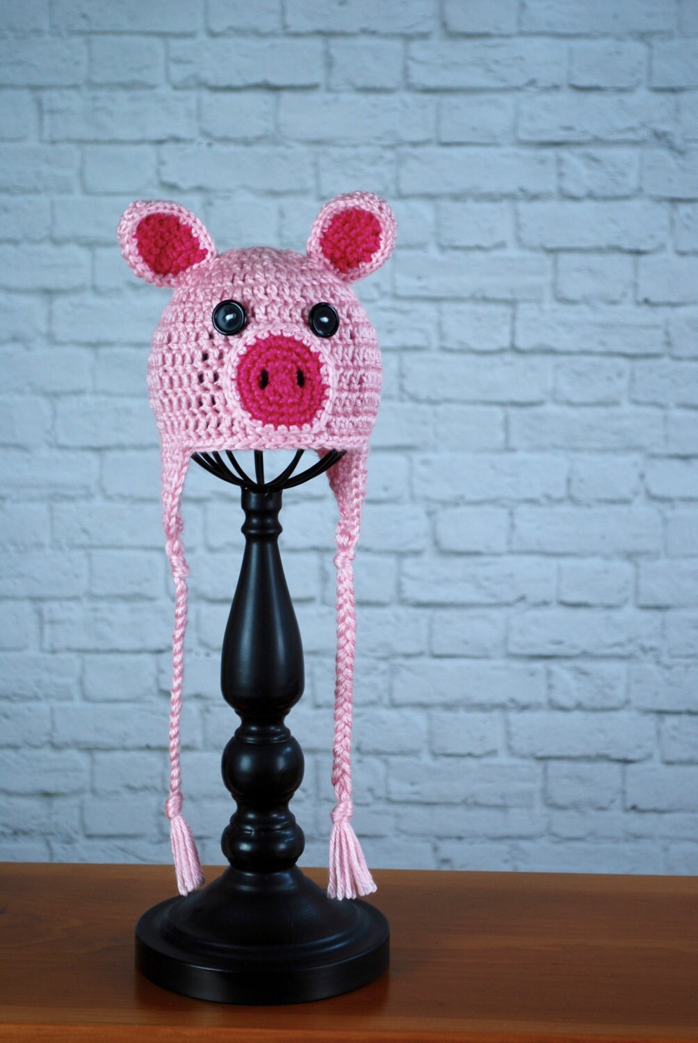 Pig Hat, Piglet Hat, Pig Hat Crochet, Pig Earflap Hat, Crochet Pig ...